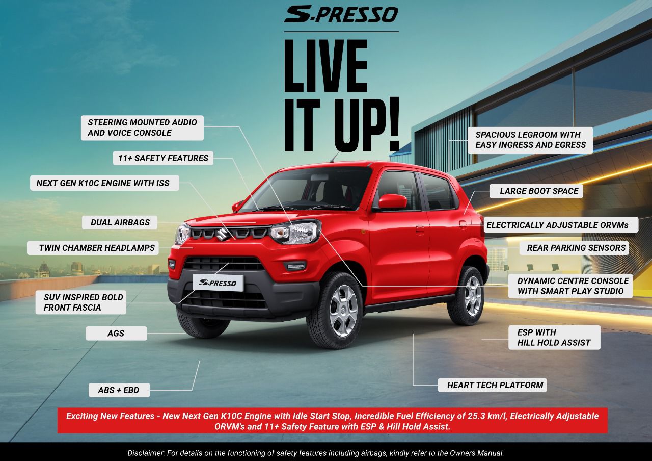 Maruti Suzuki launches new S-Presso in India – Car India